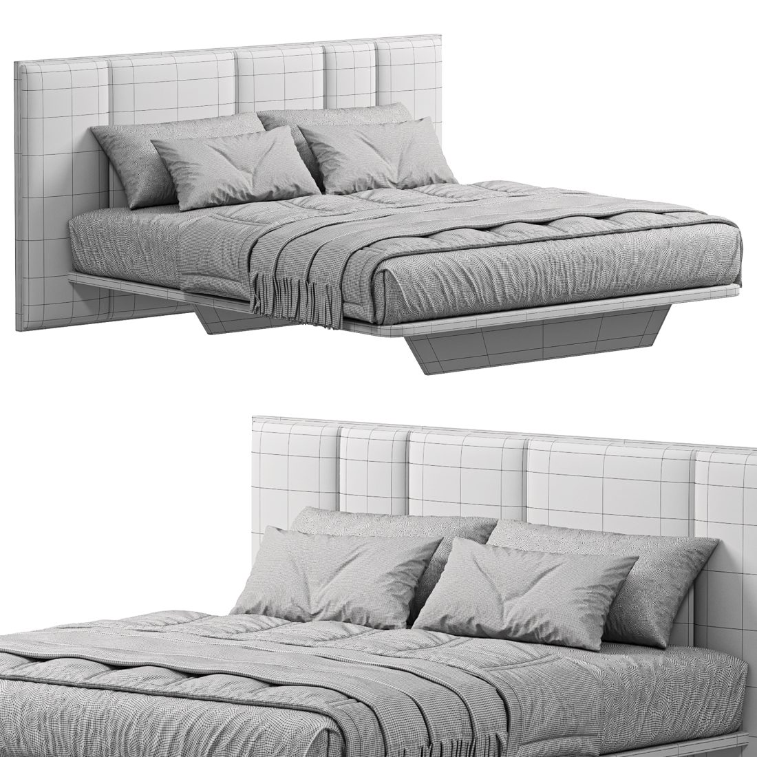 Pollack Bed By Neopoliscasa 3D Model for Corona | CGMood