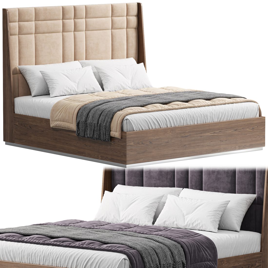 Monako Bed By Alf Italia 3D Model for Corona | CGMood