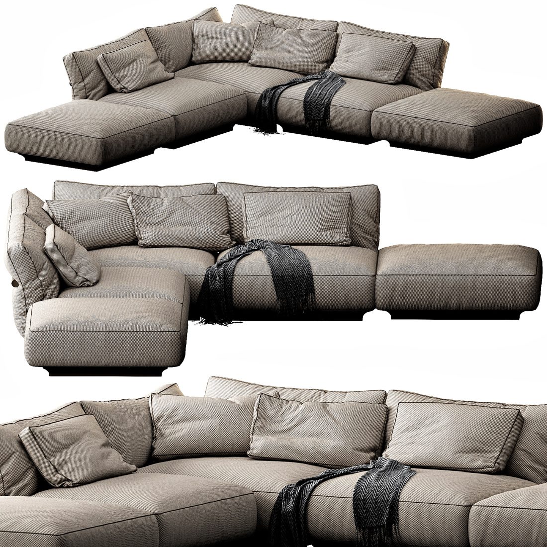 Flexform Camelot - 3D Model for Corona