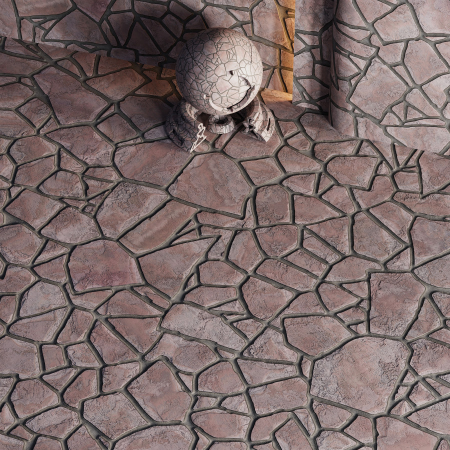 H70 Slate Stone Floor | Pbr | 4k - 3D Model for VRay, Corona