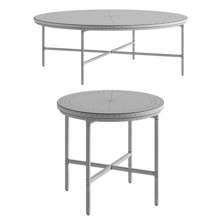 Irwin Side Table By Paul Mccobb - 3D Model for VRay, Corona