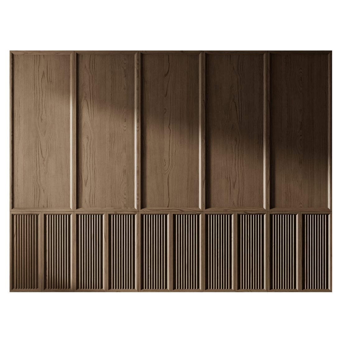 Decorative V2 Wall Panels - 3D Model for VRay