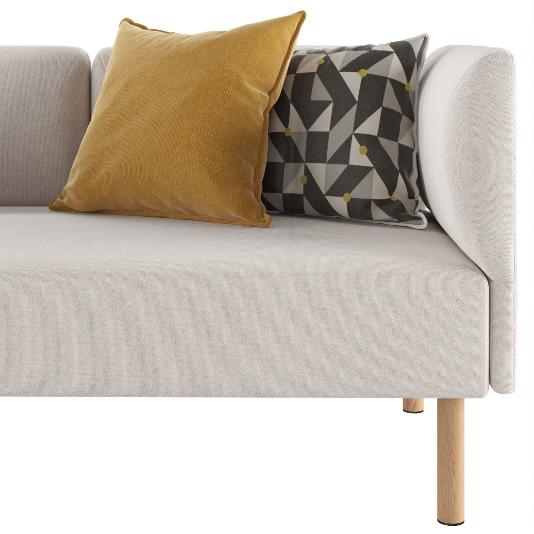 Lillehem 2-seat Modular Sofa 3D Model for VRay, Corona | CGMood