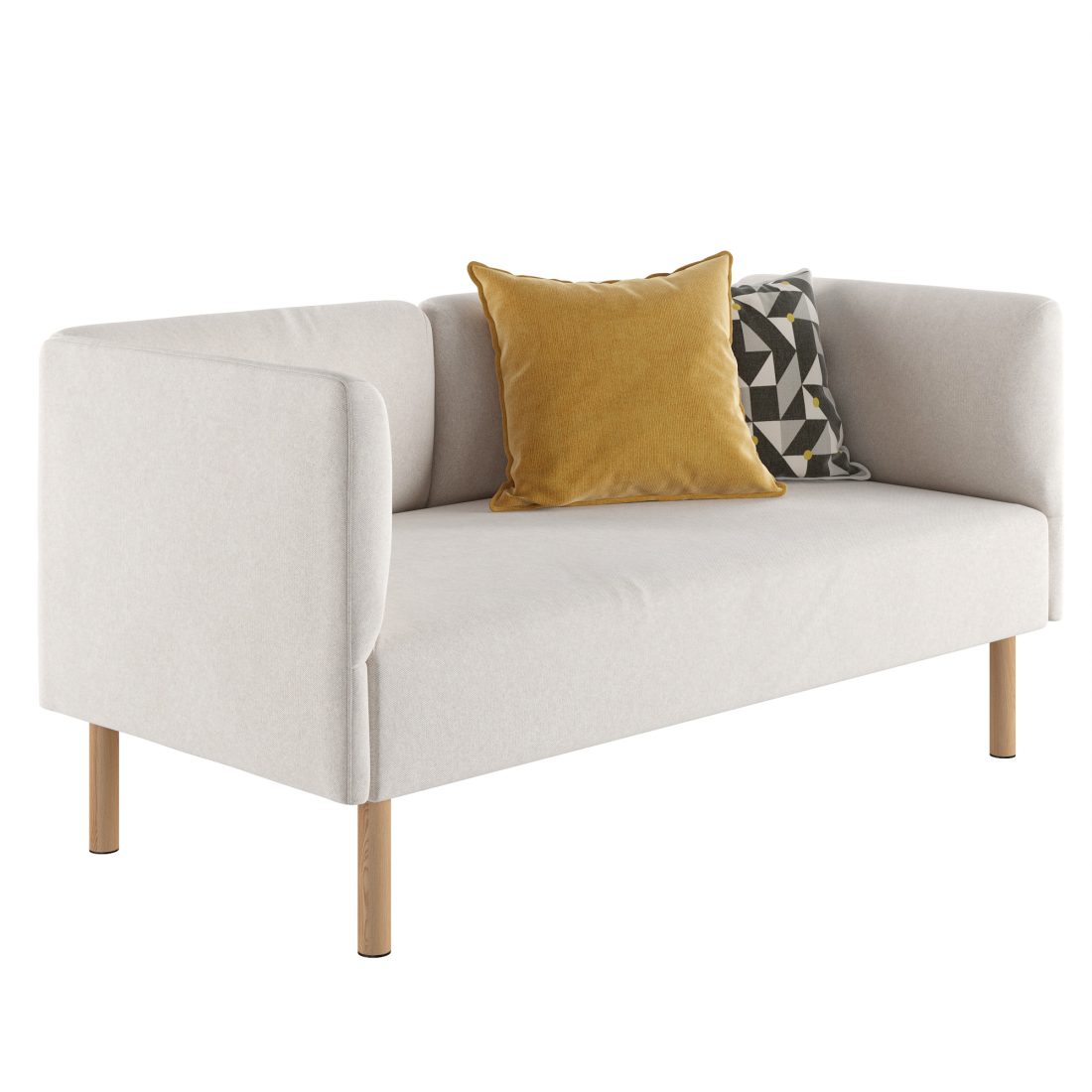 Lillehem 2-seat Modular Sofa 3D Model for VRay, Corona | CGMood
