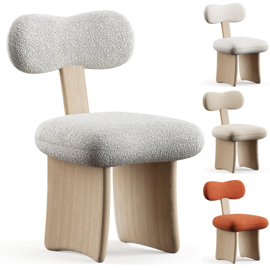 Peanut Dining Chair 3D Model for Corona | CGMood