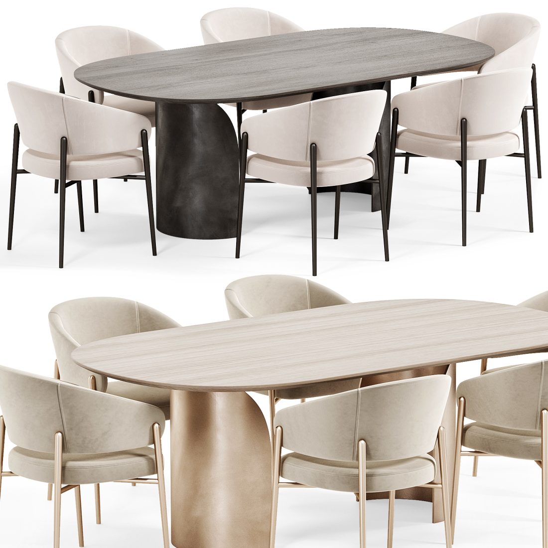 Linda Chair, Vida Table 3D Model for Corona | CGMood