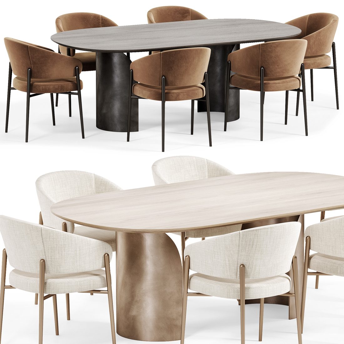 Linda Chair, Vida Table 3D Model for Corona | CGMood