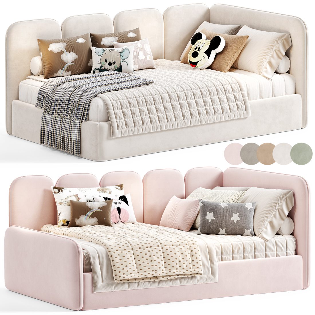 Parfe Kids Bed 11 By Mamka 3D Model for Corona | CGMood