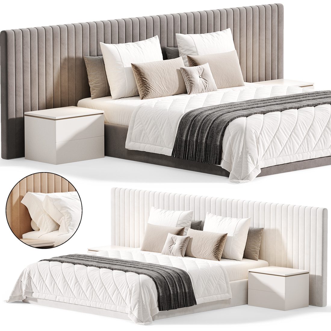 Tucker Bed By Elmalekfurniture 3D Model for Corona | CGMood