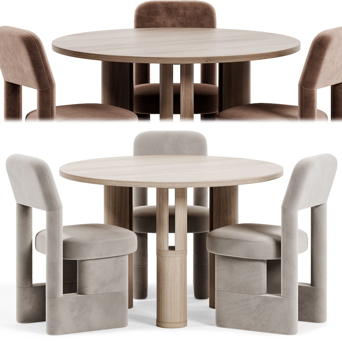 Urban Chair, Biblio Round Table 3D Model for Corona | CGMood
