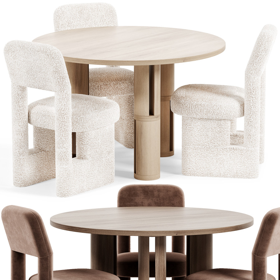 Urban Chair, Biblio Round Table 3D Model for Corona | CGMood