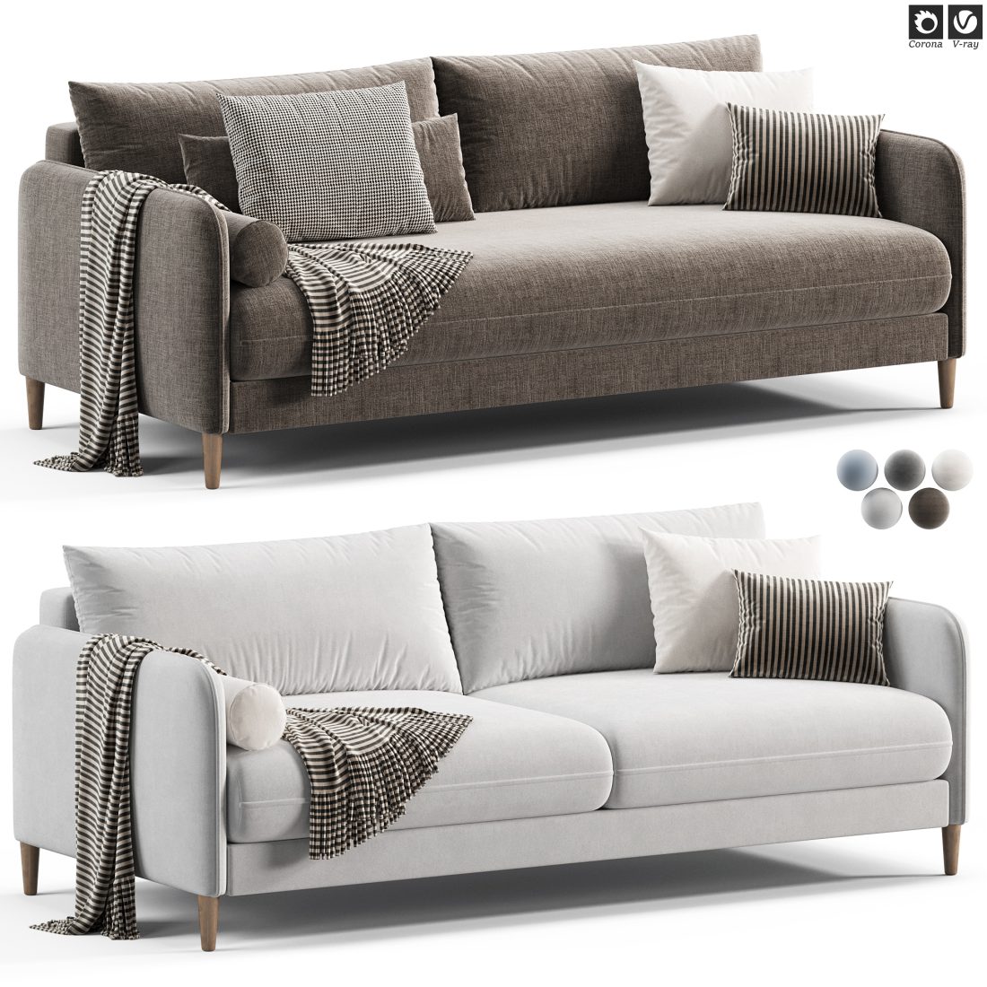 Randy Sofa By Lavsit 3D Model for Corona | CGMood