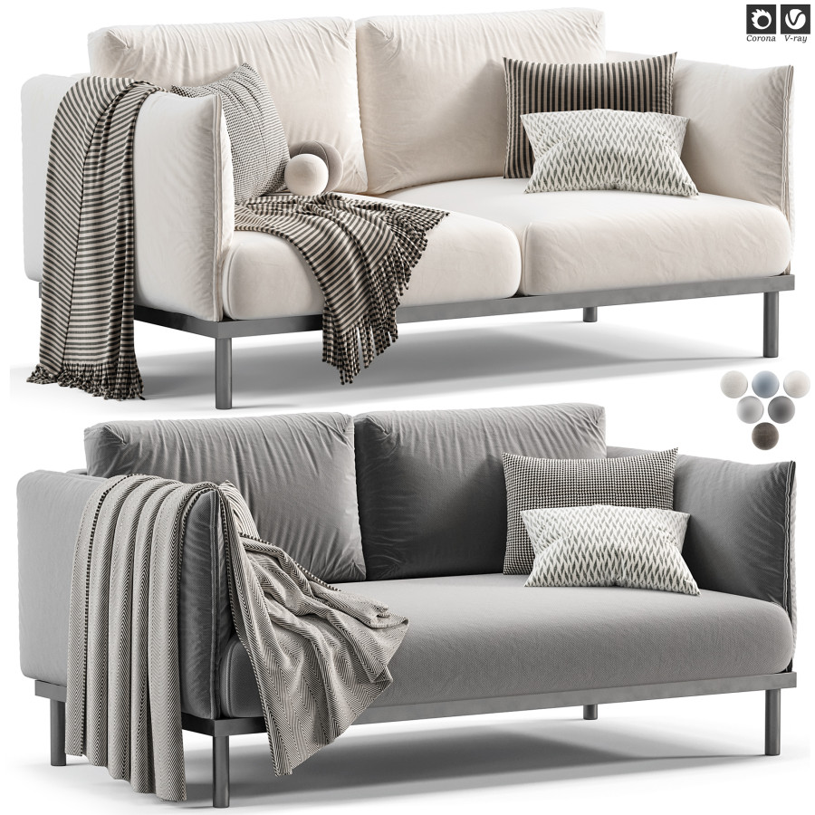 Sofa Soren Textile By Divan.ru - 3D Model for Corona