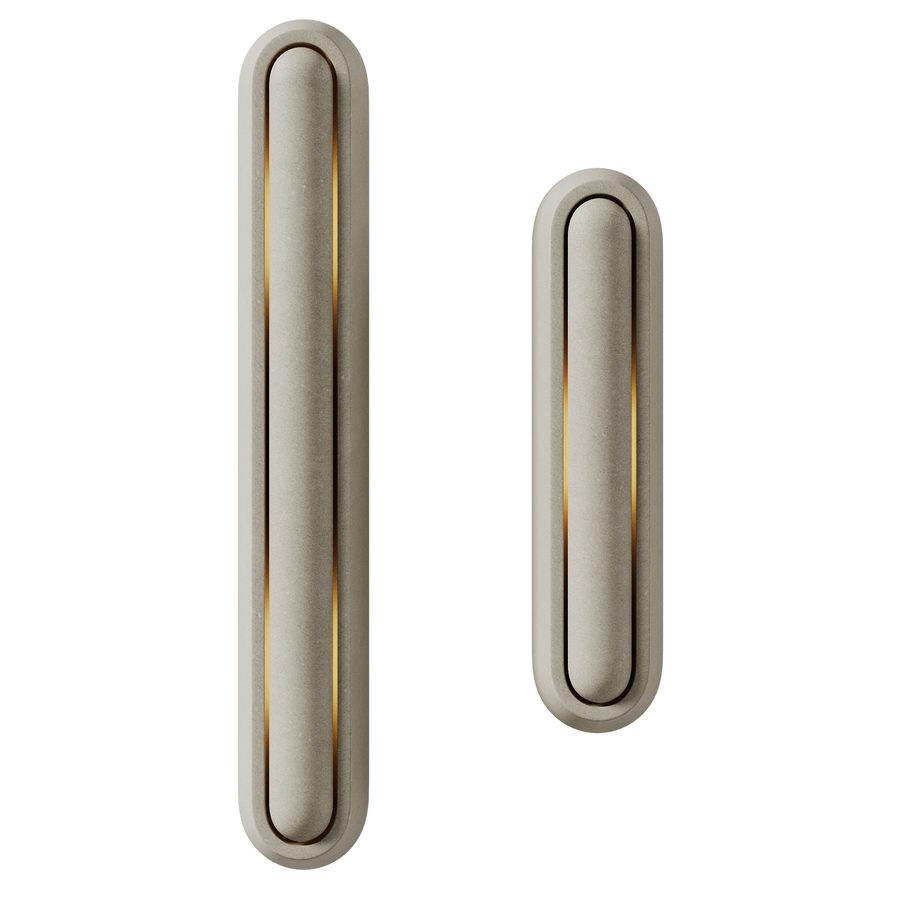 Enoki Sandstone Wall Sconce Light - 3D Model for VRay, Corona