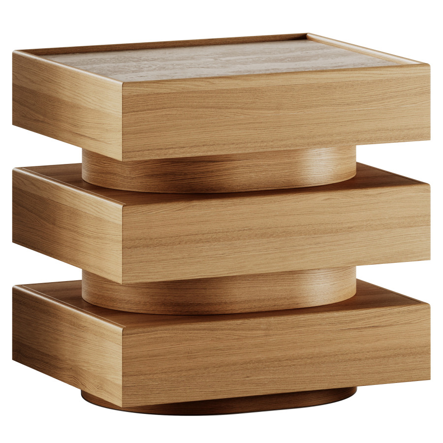 Soho Home Flynn Side Table - 3D Model for Corona