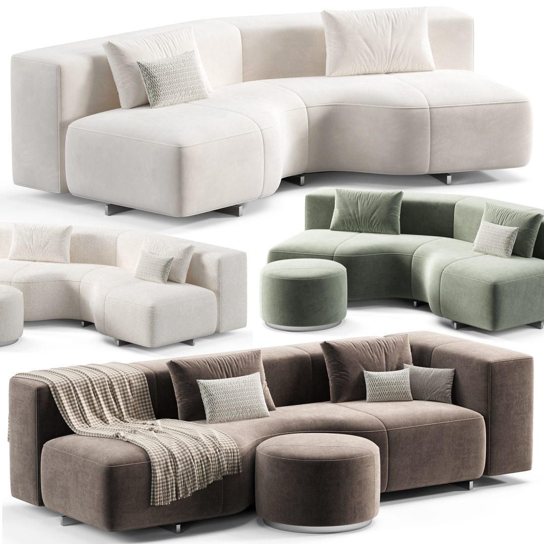 Minotti Yves Sofa 3D Model for Corona | CGMood