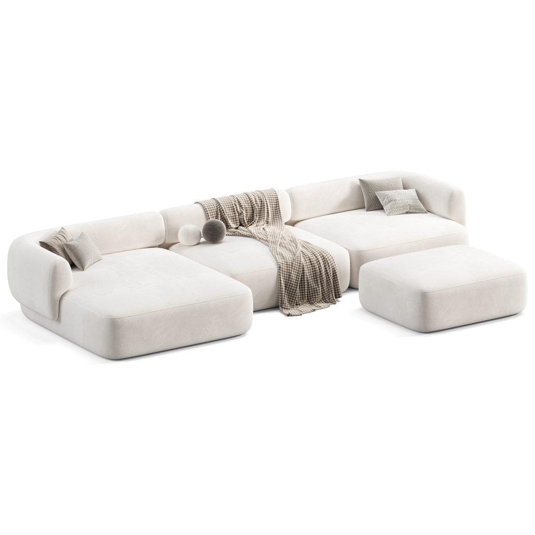 Hug Modular Sofa - 3D Model for Corona