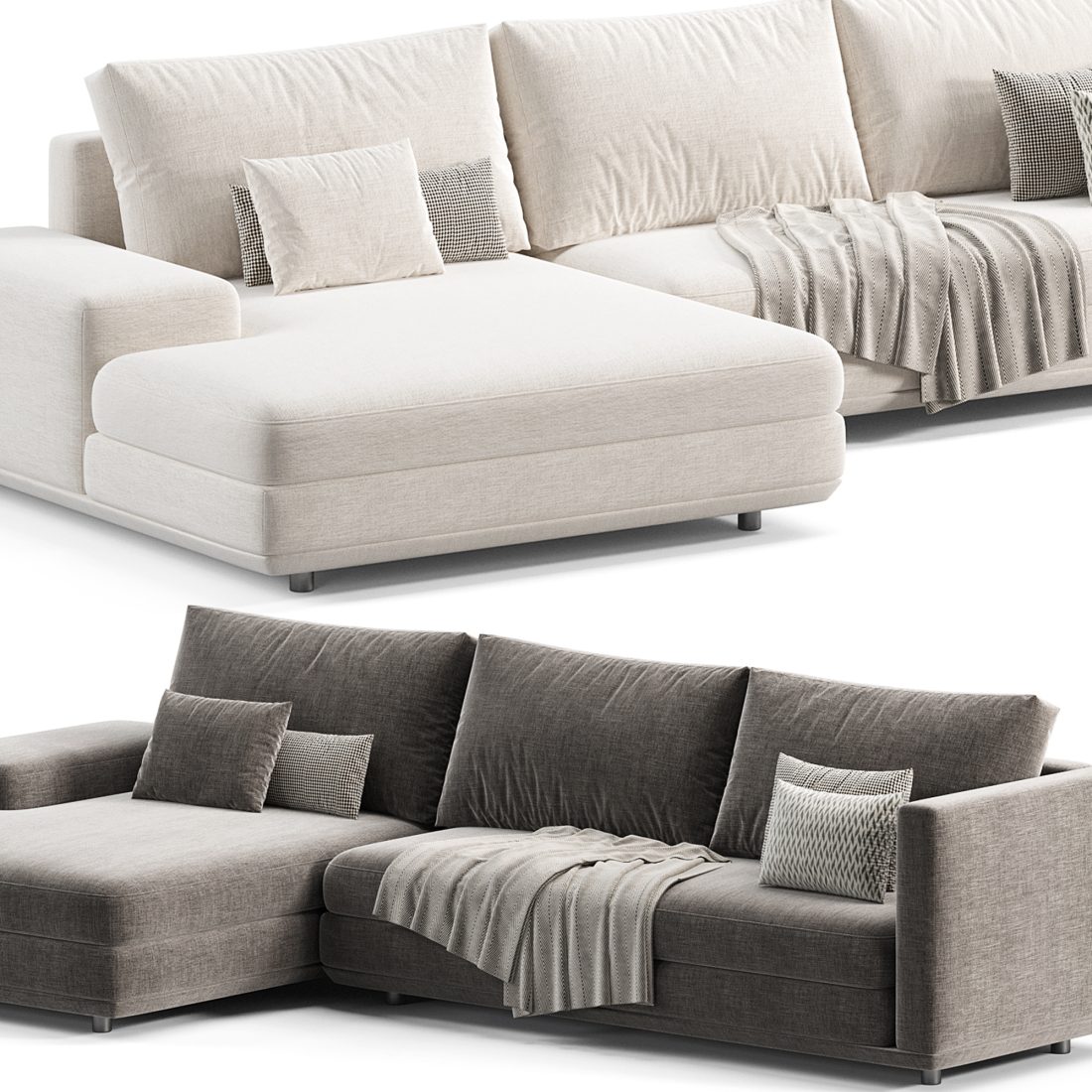 Miles Sectional Sofa 3D Model for Corona | CGMood