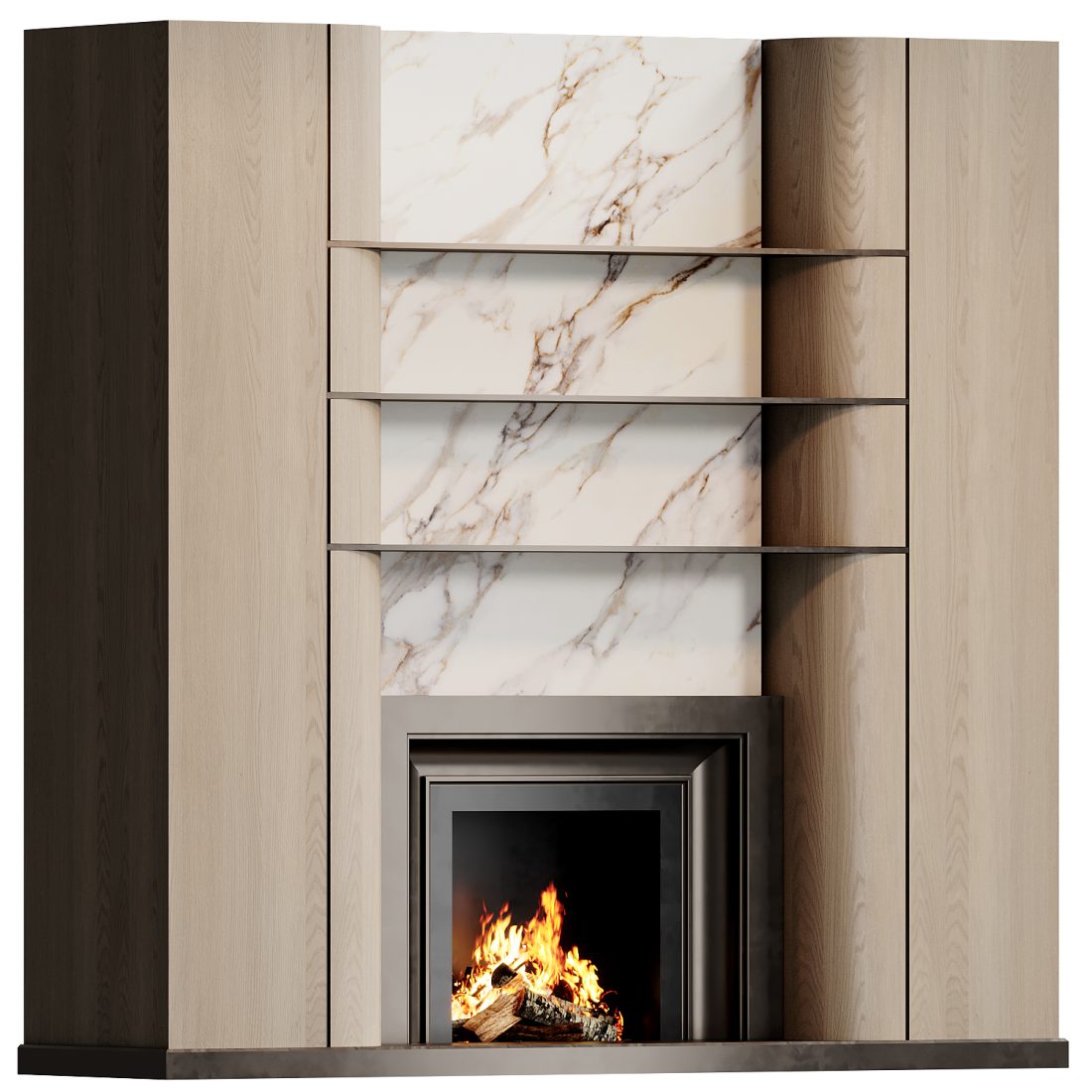 Fireplace 33 3D Model for VRay, Corona | CGMood