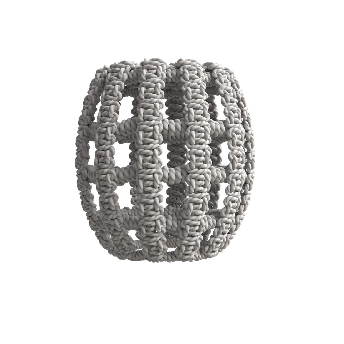 Palecek Annabel Hassock Stool Ottoman Pouf - 3D Model for Corona