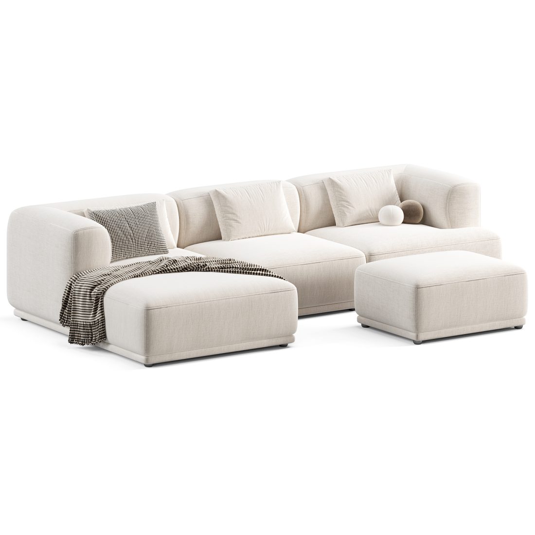 Connect Soft Modular Sofa 3D Model for Corona | CGMood