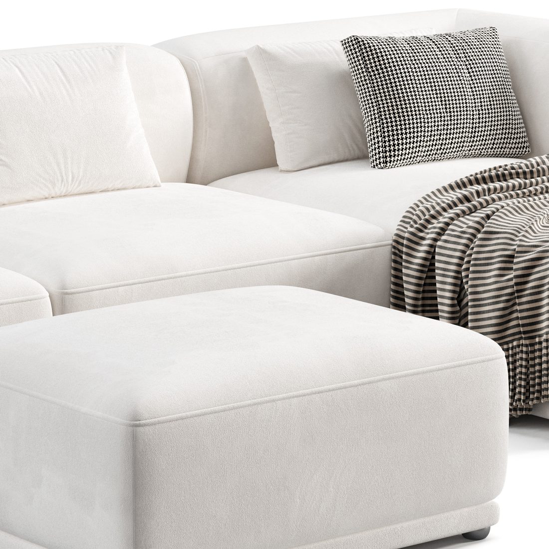 Connect Soft Modular Sofa 3D Model for Corona | CGMood