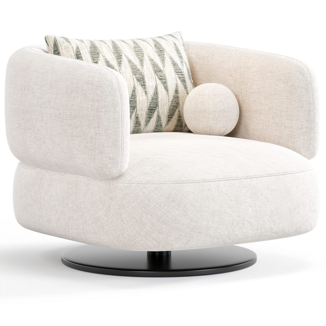 Zeppelin Armchair By Lago 3D Model for VRay, Corona | CGMood