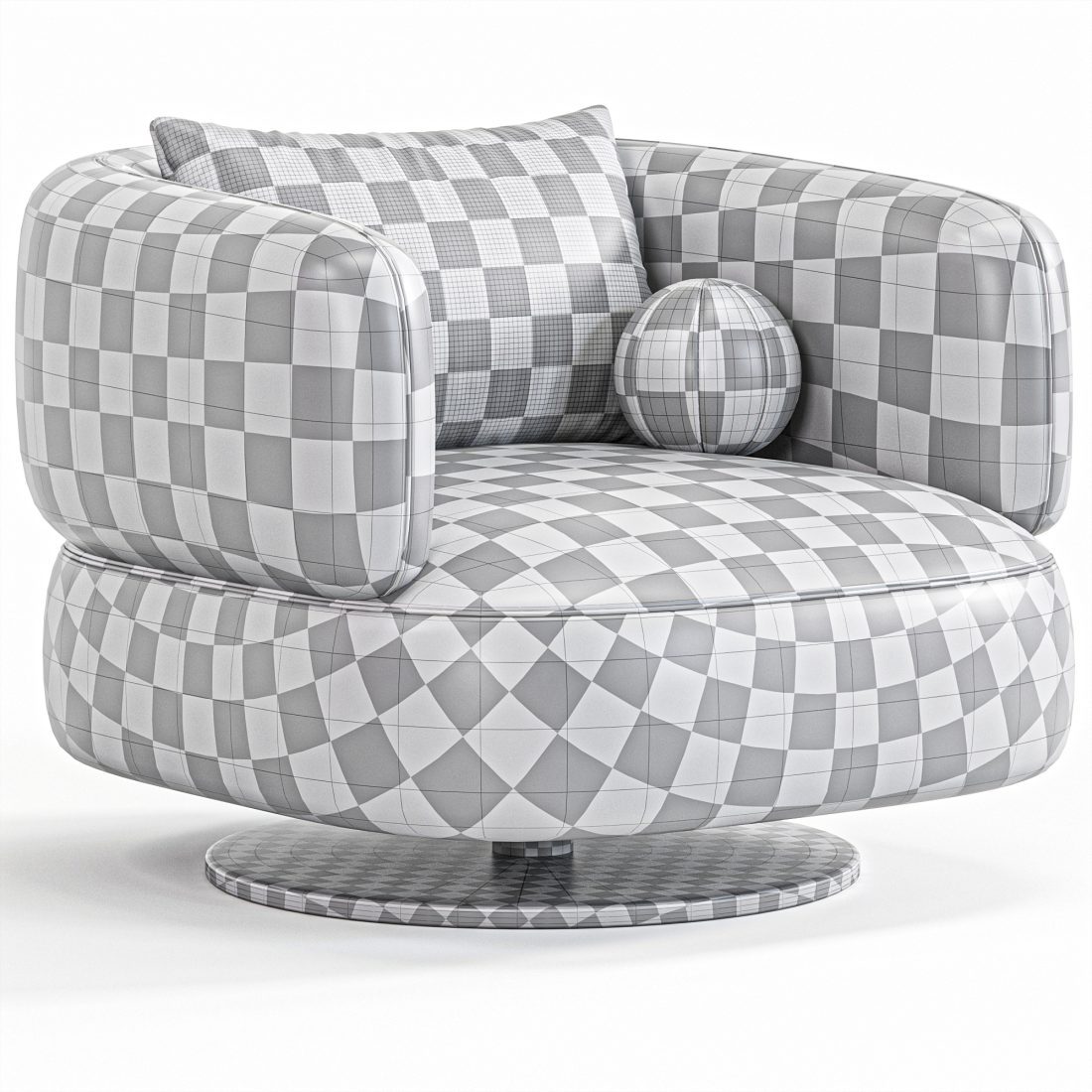 Zeppelin Armchair By Lago 3D Model for VRay, Corona | CGMood