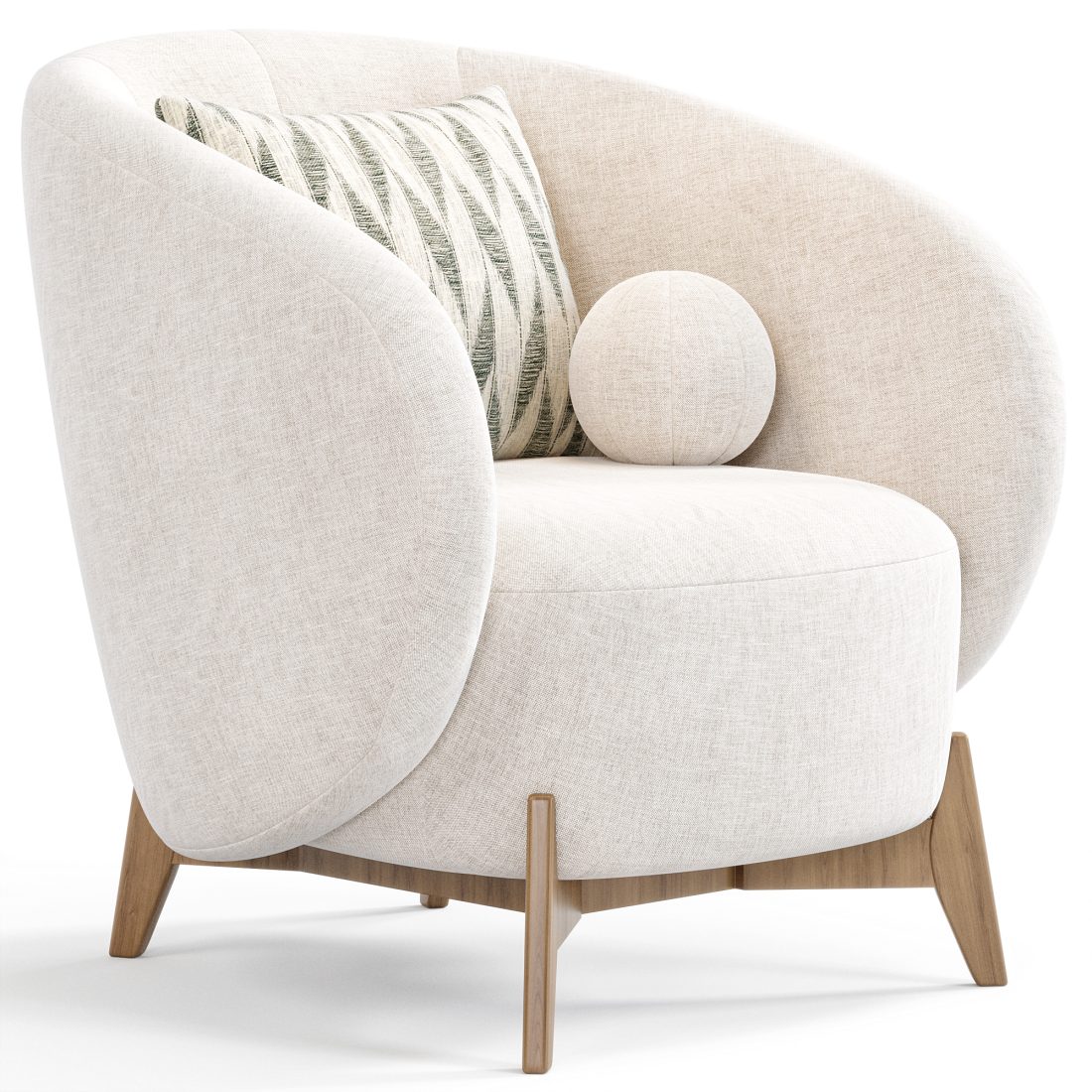 Tilar Armchair By Divan - 3D Model for VRay, Corona