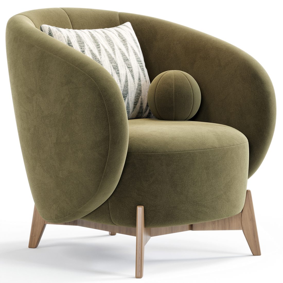 Tilar Armchair By Divan - 3D Model for VRay, Corona