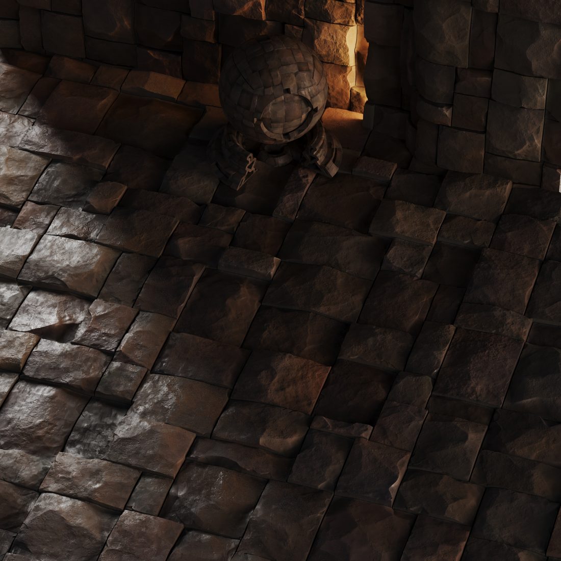 H78 Slate Stone Bricks | PBR | 4K - 3D Model for VRay, Corona