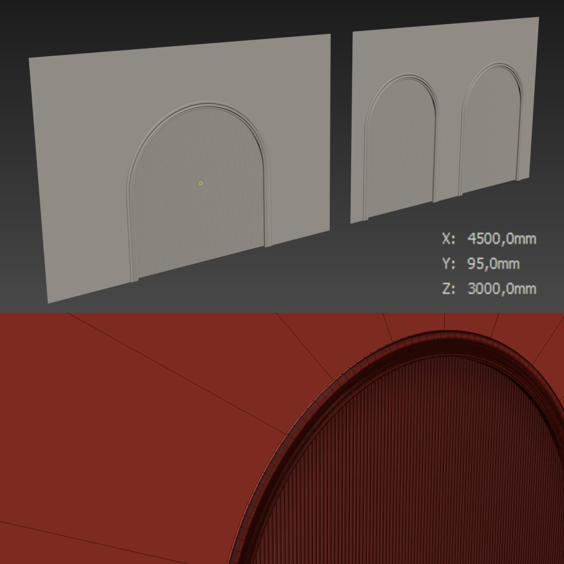 Decorative V4 Wall Panels - 3D Model for VRay