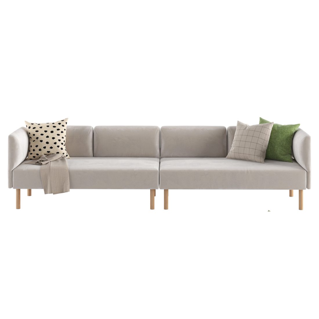 Lillehem 4-seat Modular Sofa 3D Model for VRay, Corona | CGMood