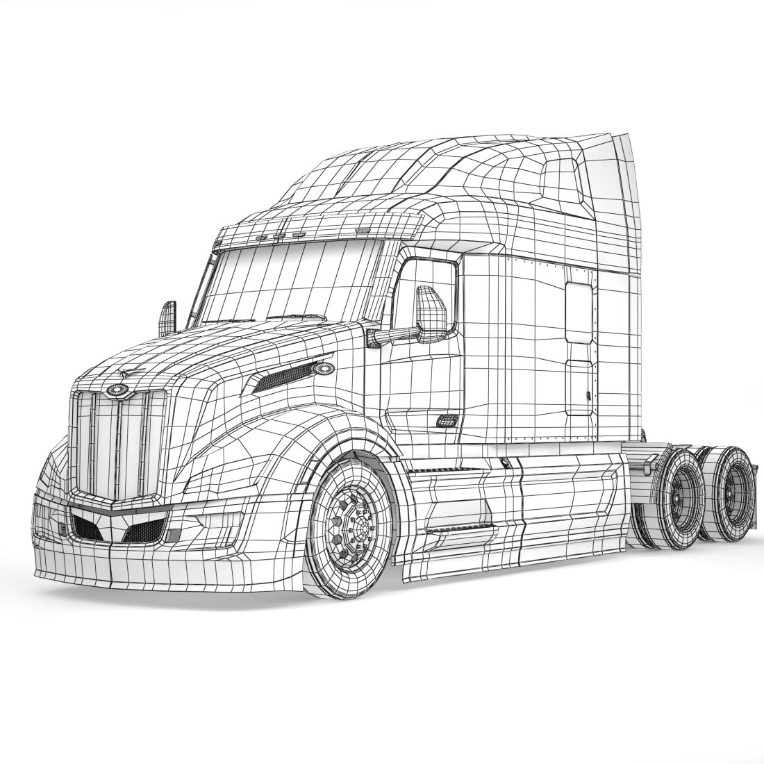 Peterbilt 579 Ultraloft 2025 3D Model for VRay | CGMood