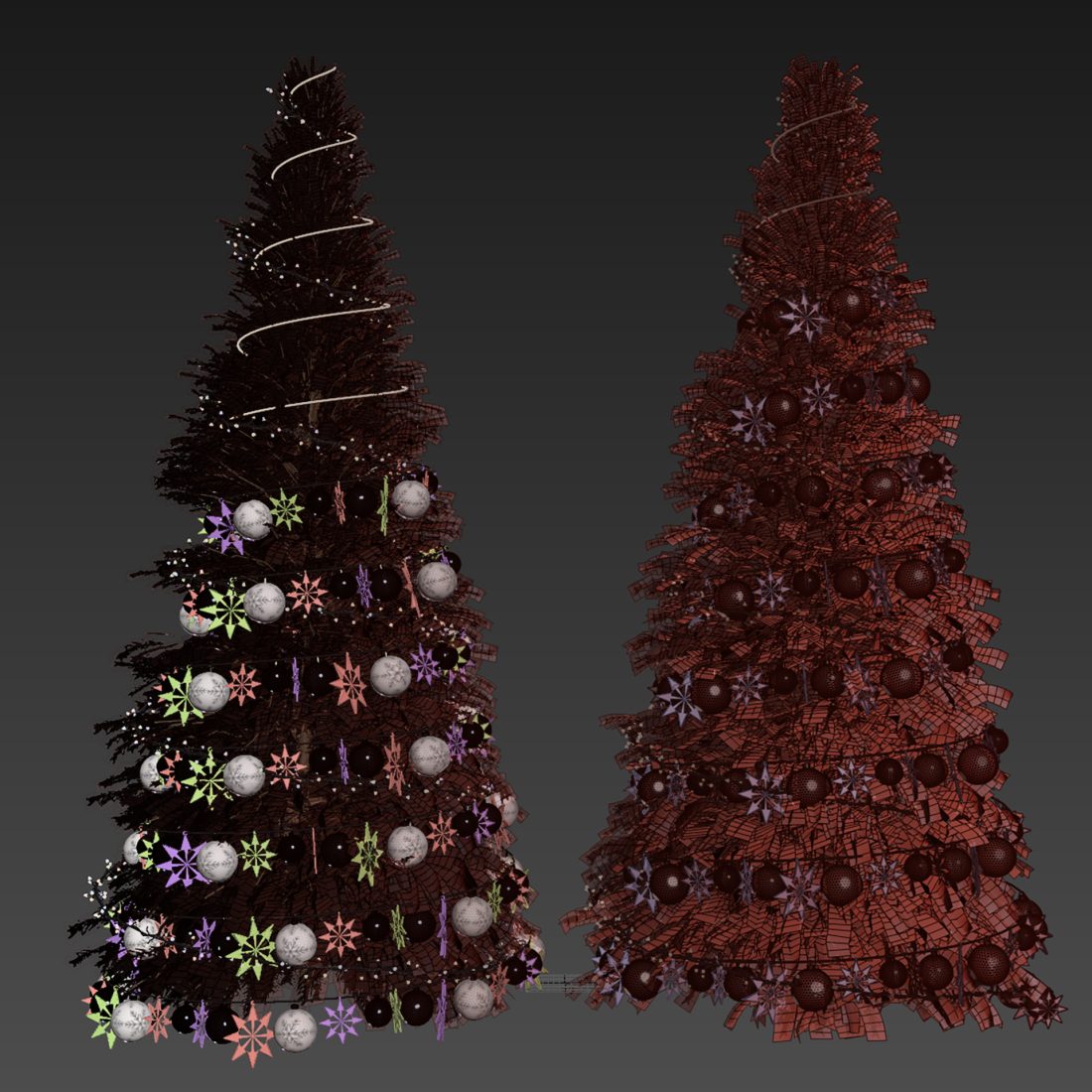 Collection Plant Vol 607 - Christmas - Pine - Tree - 3D Model for VRay ...