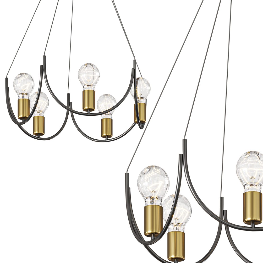 Chandelier Supro By Lalume 3D Model for Corona | CGMood