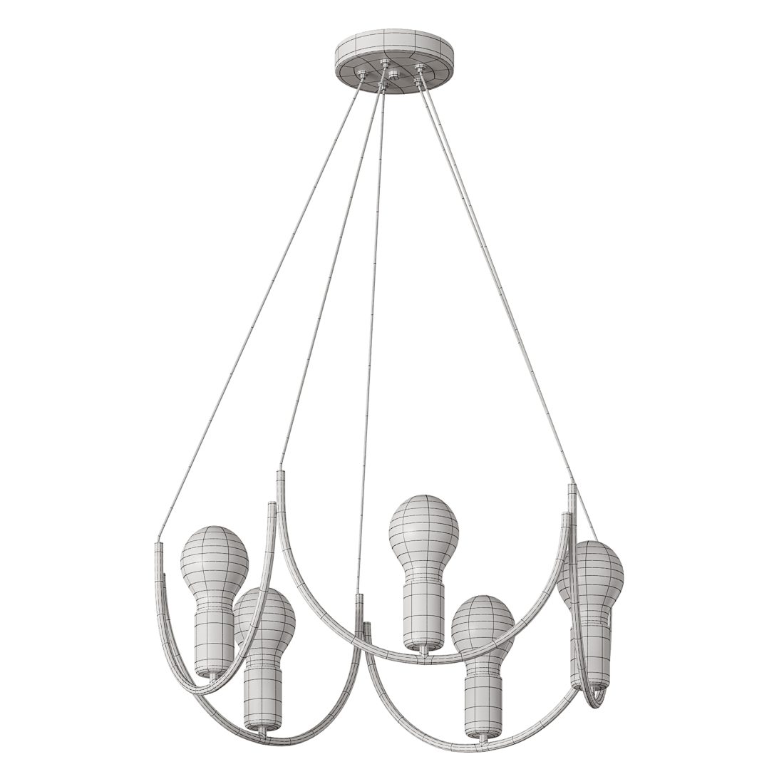 Chandelier Supro By Lalume 3D Model for Corona | CGMood