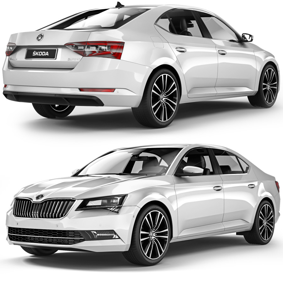 Skoda Superb 2018 3D Model for VRay | CGMood