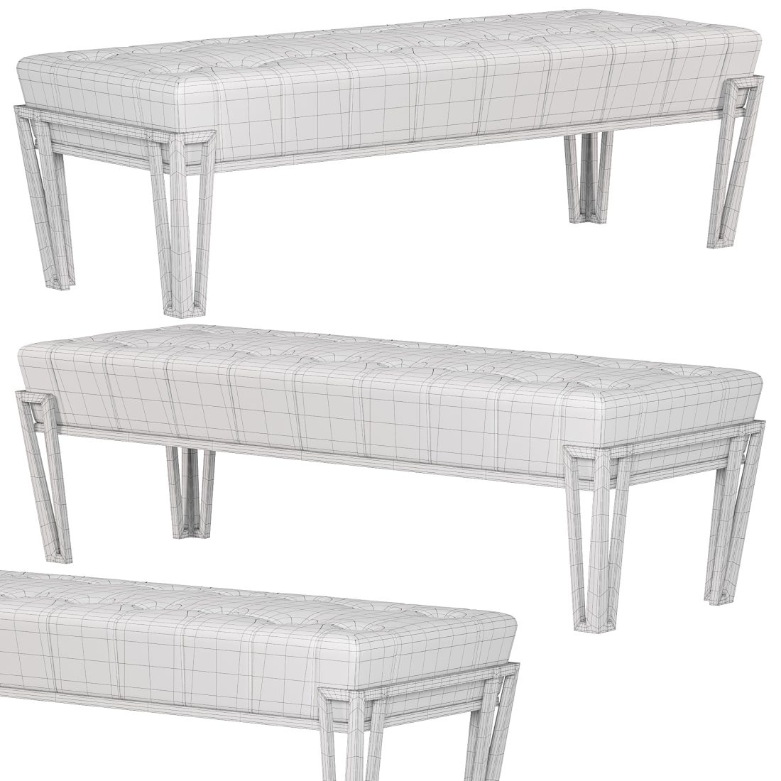 Nubian Ottoman By Maisonvalentina - 3D Model for Corona