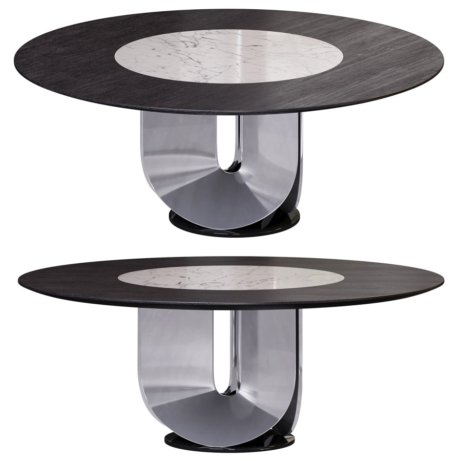Gaudi Round Steel Dining Table By Hc28 Cosmo 3D Model for Corona | CGMood