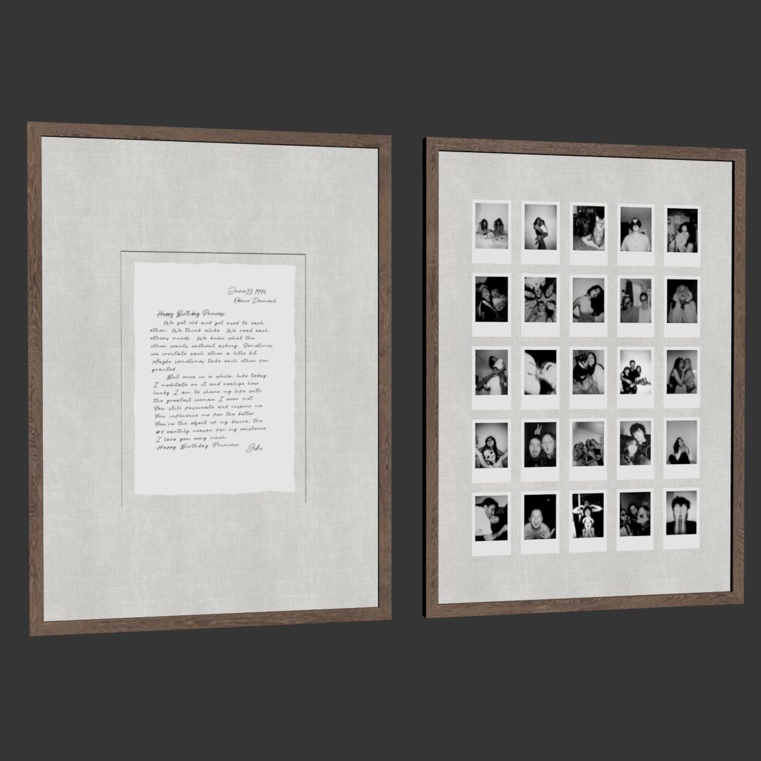 Polaroid Photo Frames 3D Model for VRay, Corona | CGMood