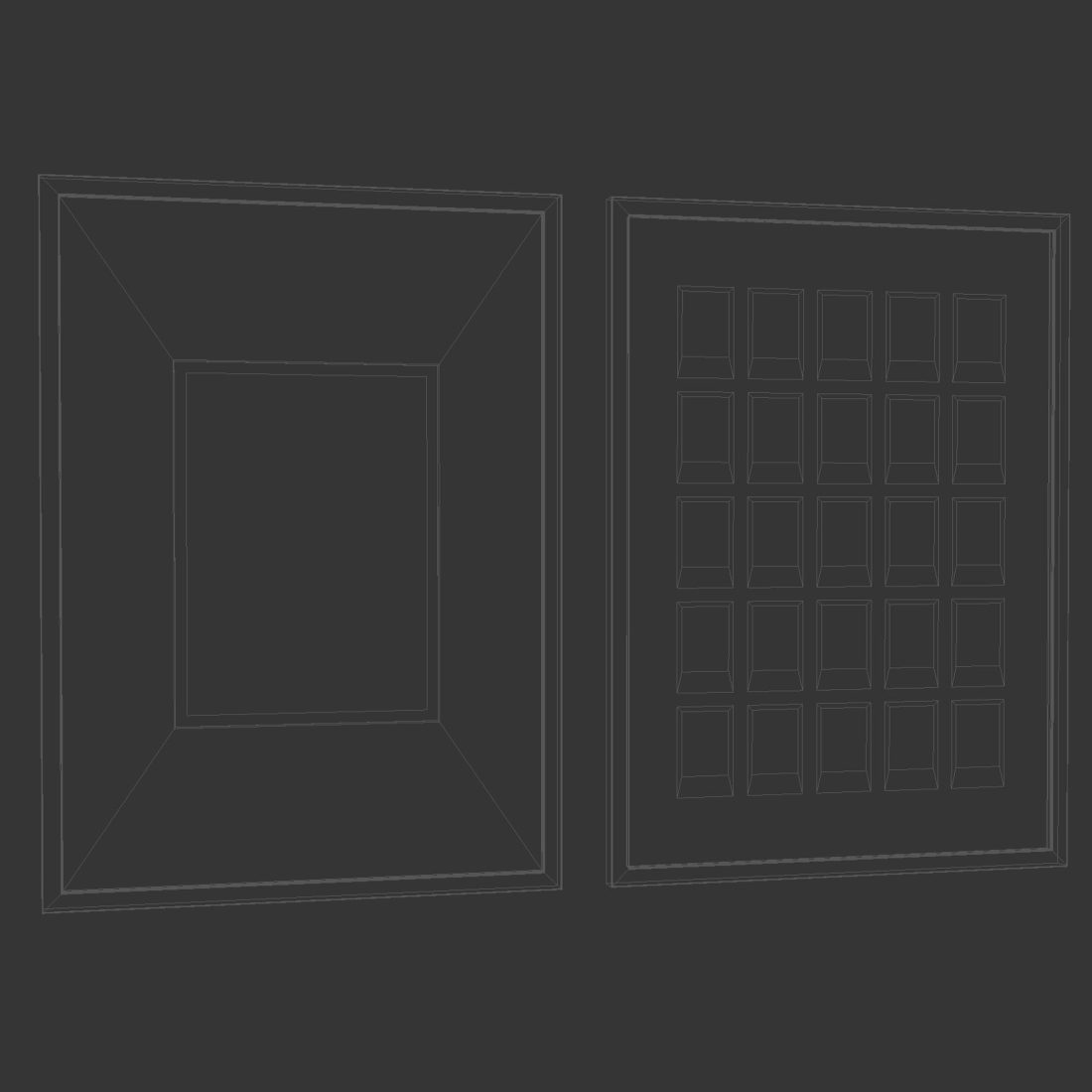 Polaroid Photo Frames 3D Model for VRay, Corona | CGMood