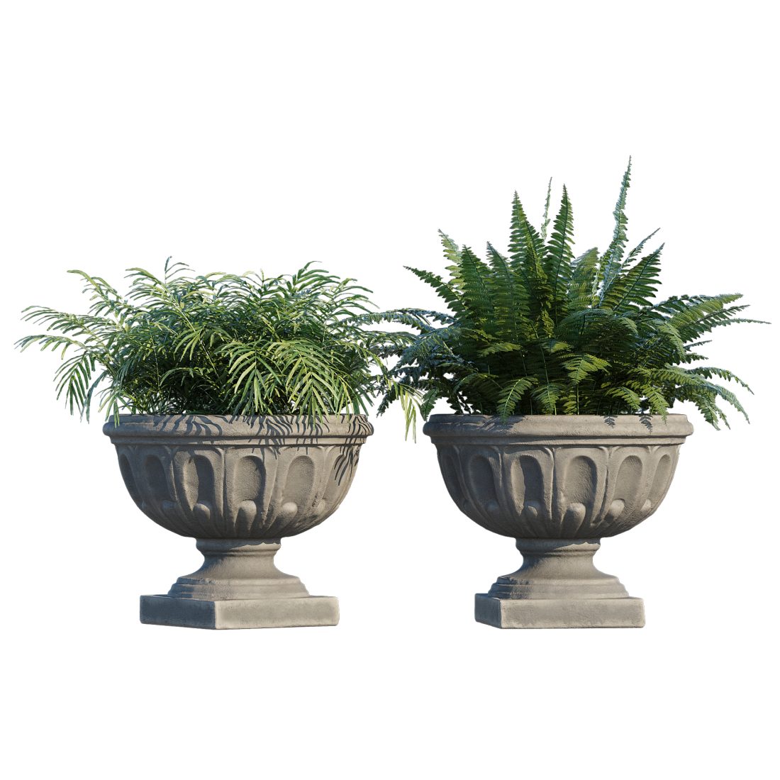 Longwood Fluted Urn 3D Model for Corona | CGMood