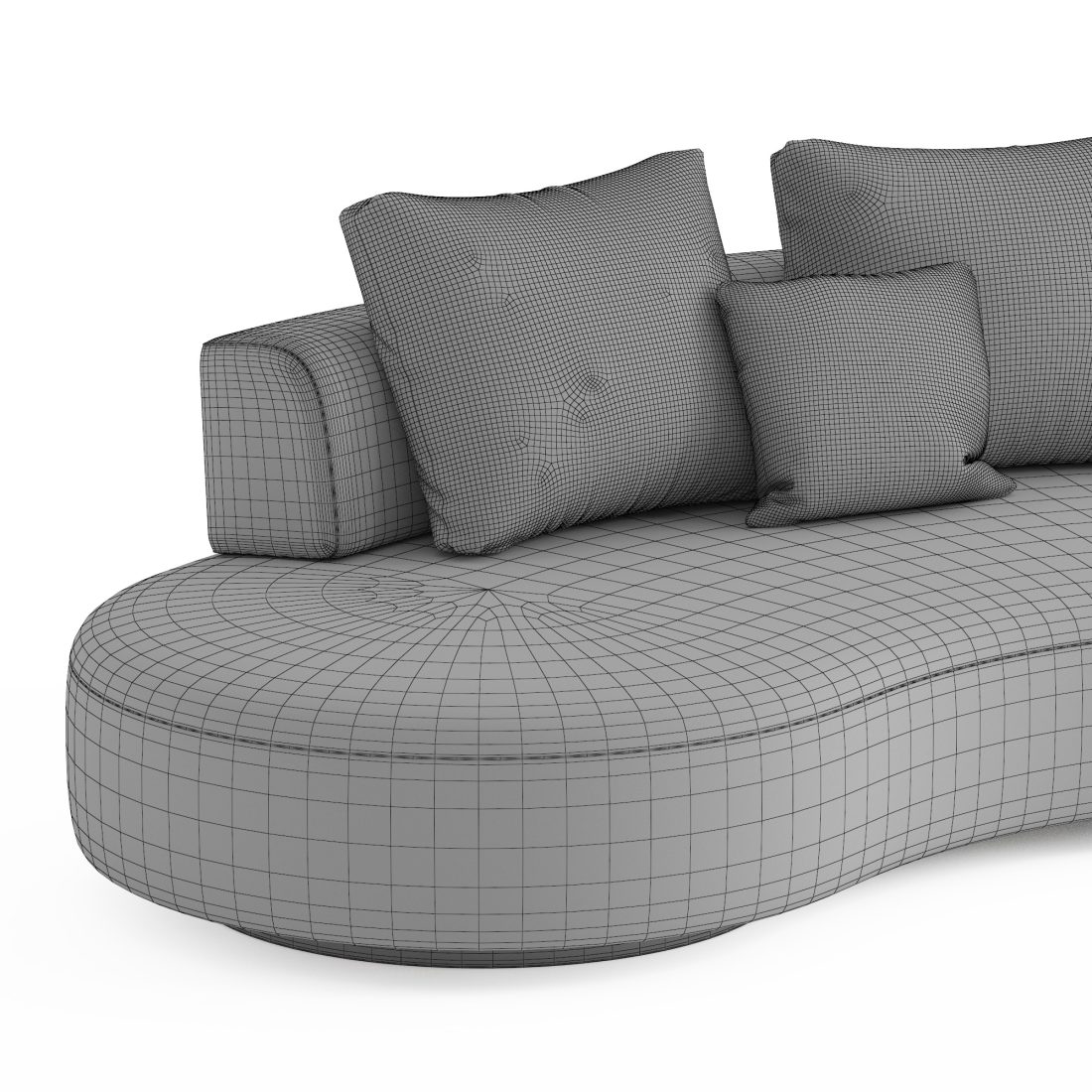 Meroni Pangea Sofa 3D Model for VRay, Corona | CGMood