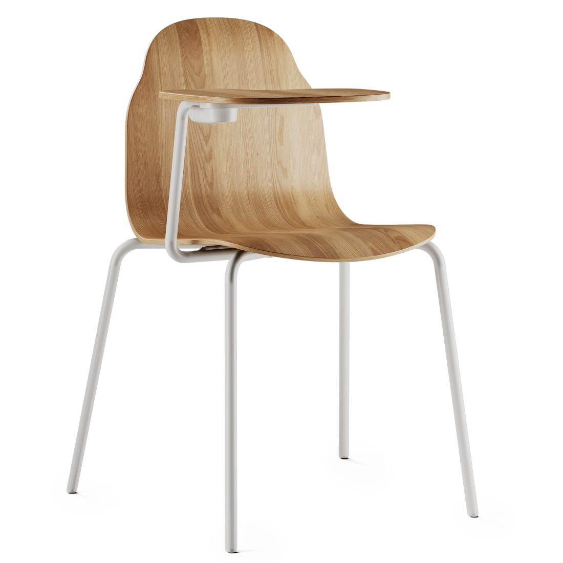 Sancal Boby Wood Chair With Writing Table - 3D Model for Corona