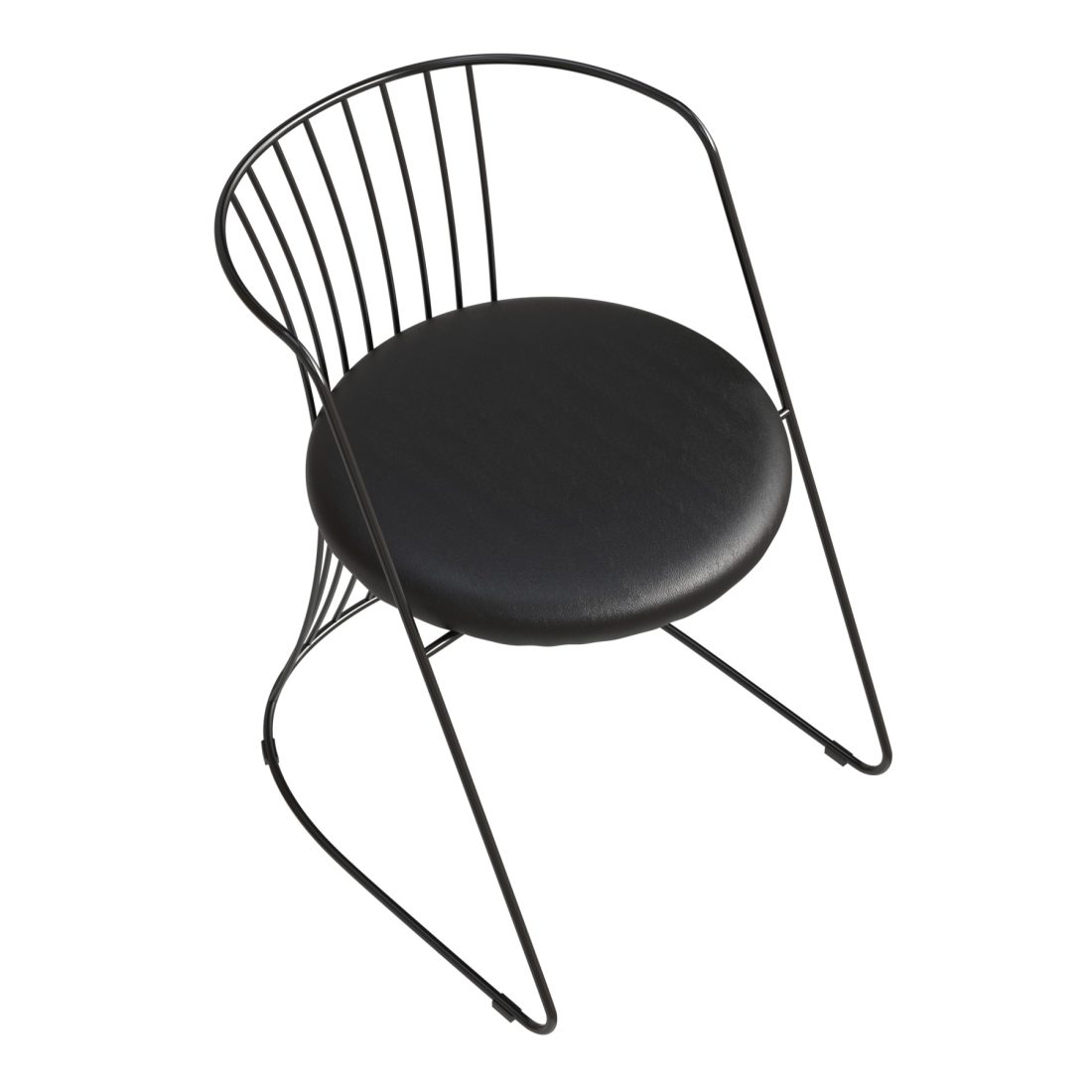 Sugiyama Tsuzumi Steel Chair With Padded Seat - 3D Model for Corona