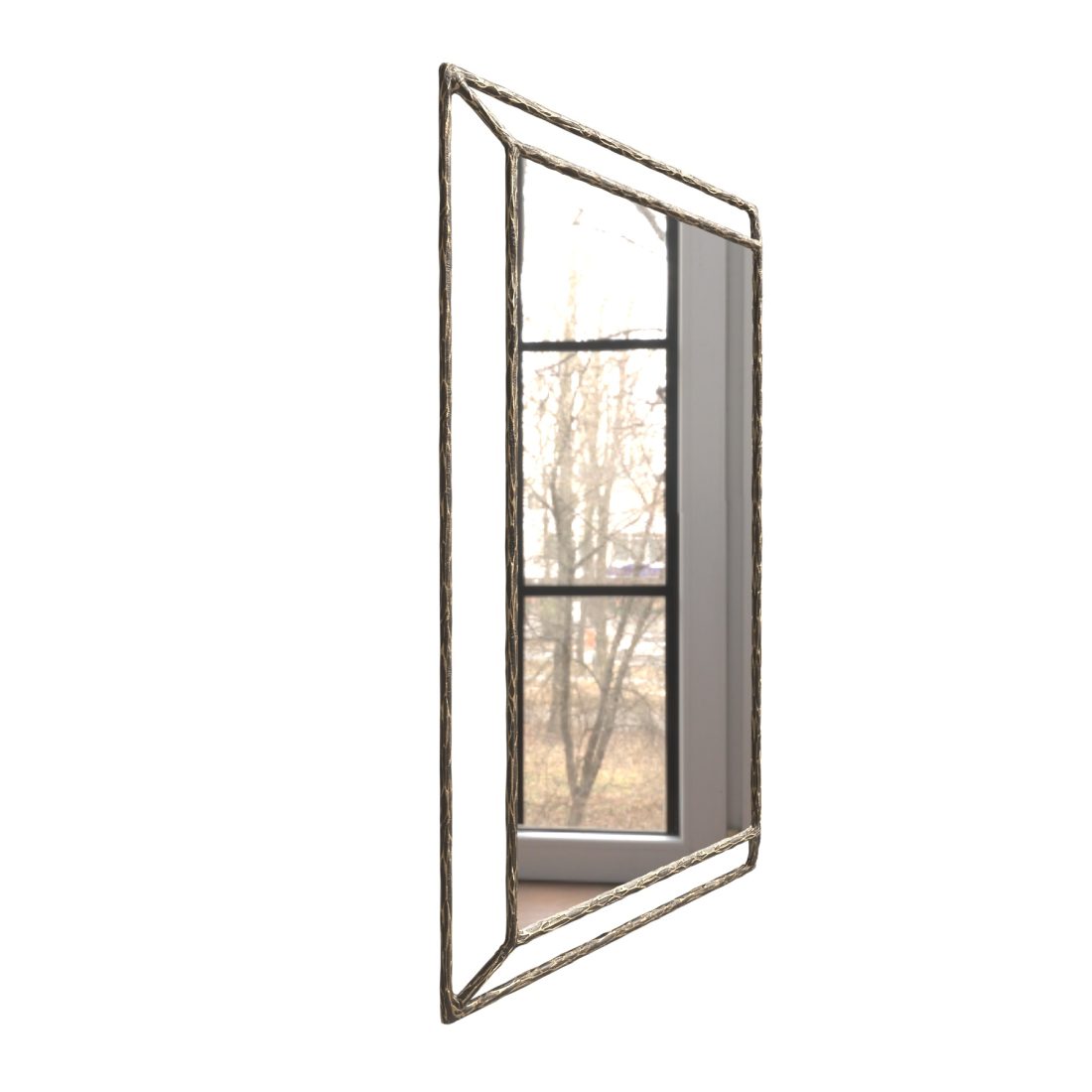 Restoration Hardware Thaddeus Open Beveled Mirror - 3D Model for Corona