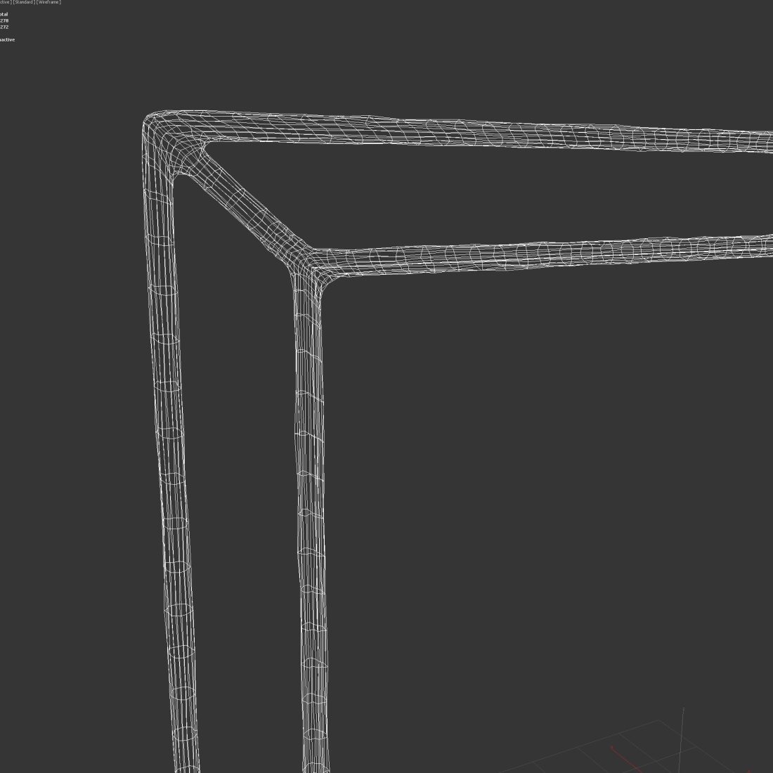 Restoration Hardware Thaddeus Open Beveled Mirror - 3D Model for Corona