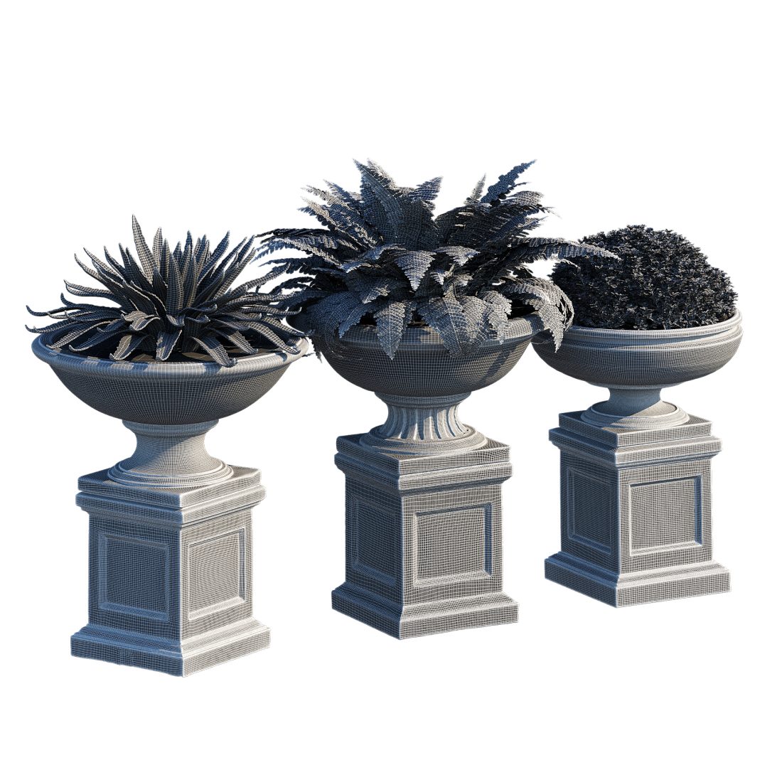 Three Urn - 3D Model for Corona