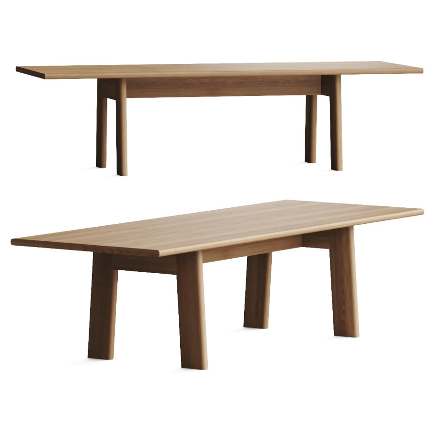 Vical Home Nara Dining Table 3D Model for VRay, Corona | CGMood